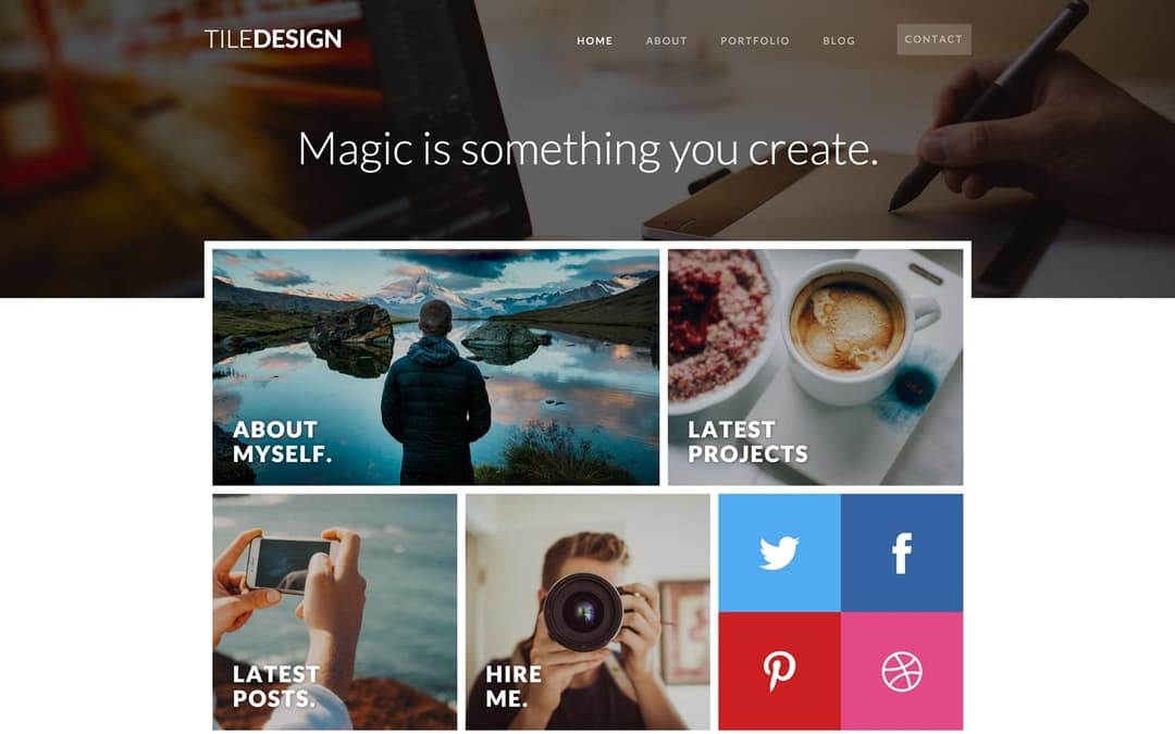TileDesign - Portfolio HTML5 Responsive Website Template