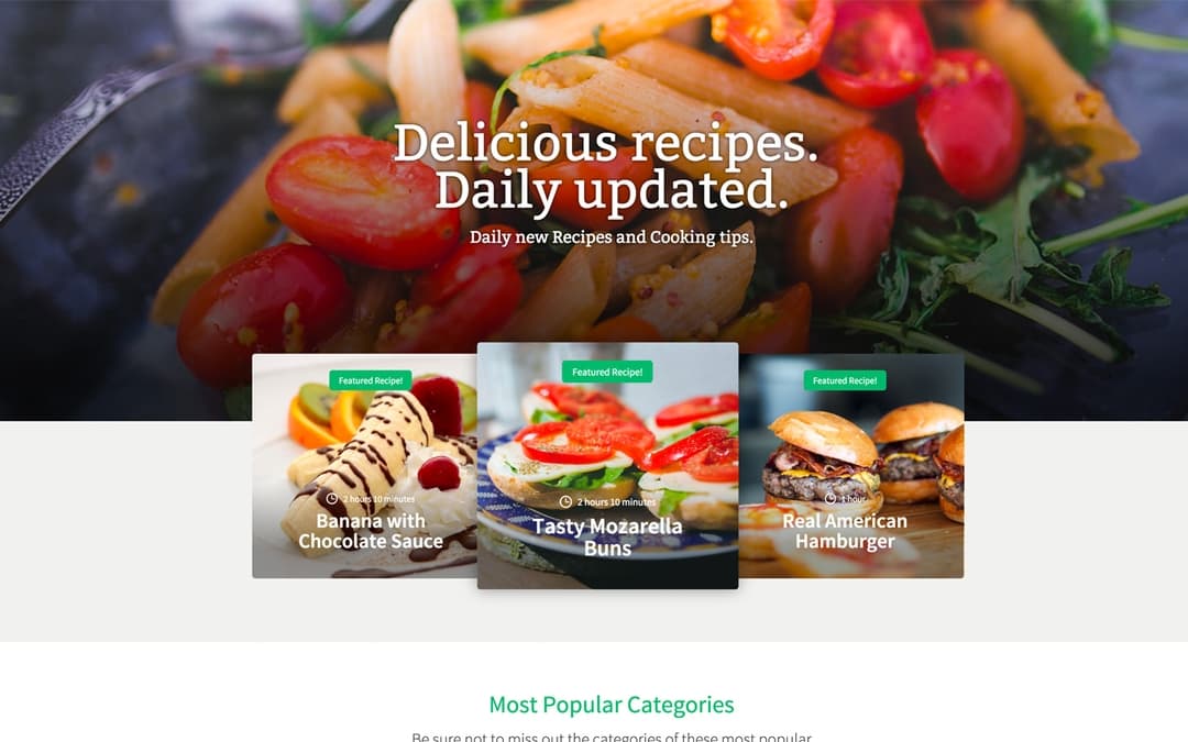 All Recipes - Recipe HTML5 Responsive Website Template