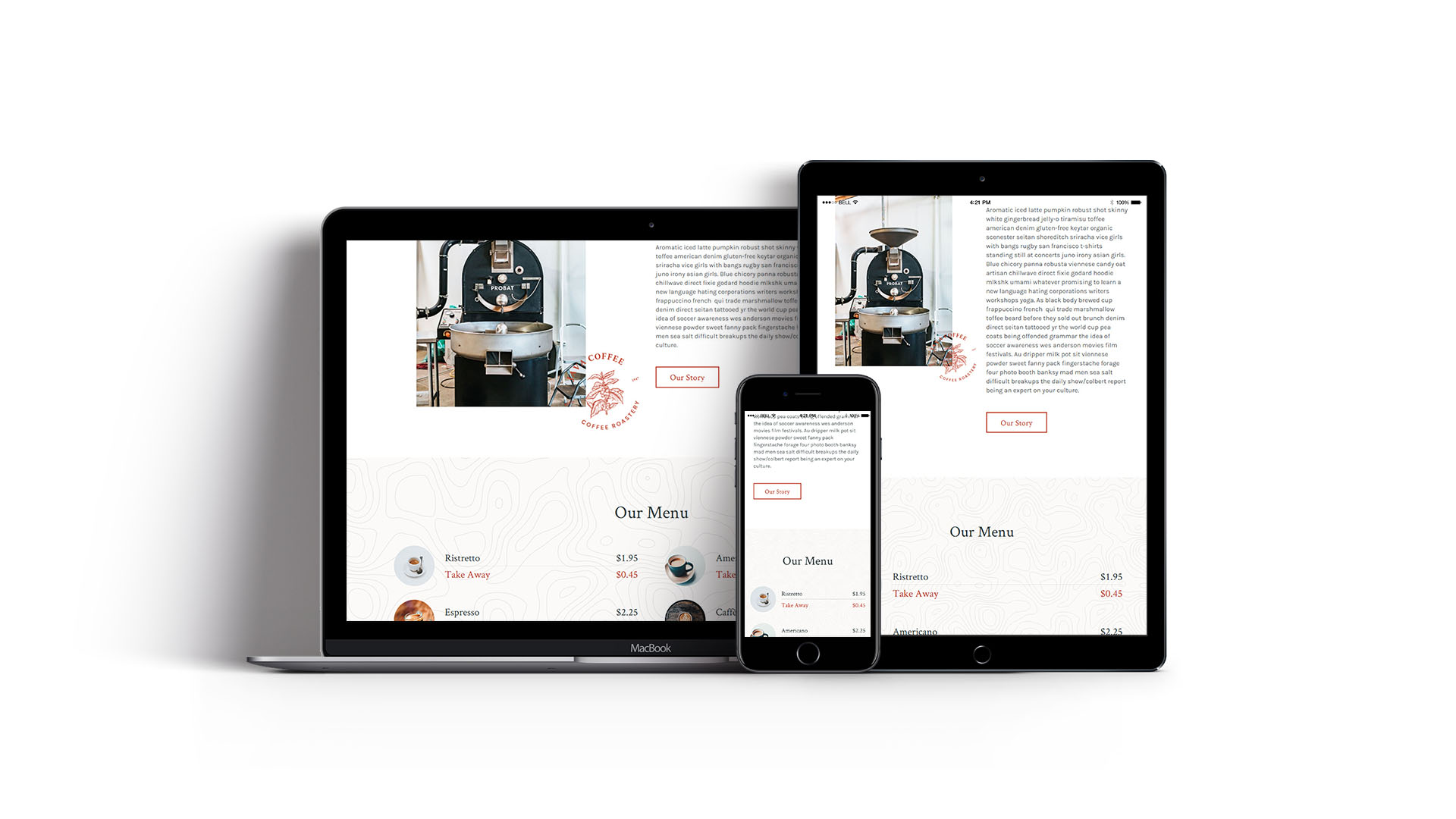 Java - Coffee Shop HTML5 Responsive Website Template