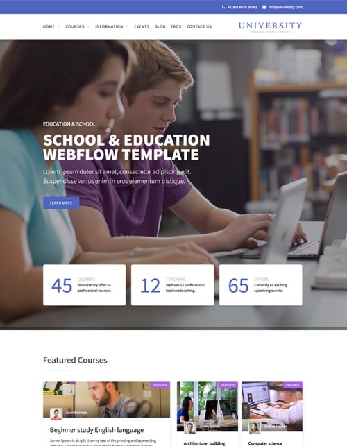 University - University HTML5 Responsive Website Template
