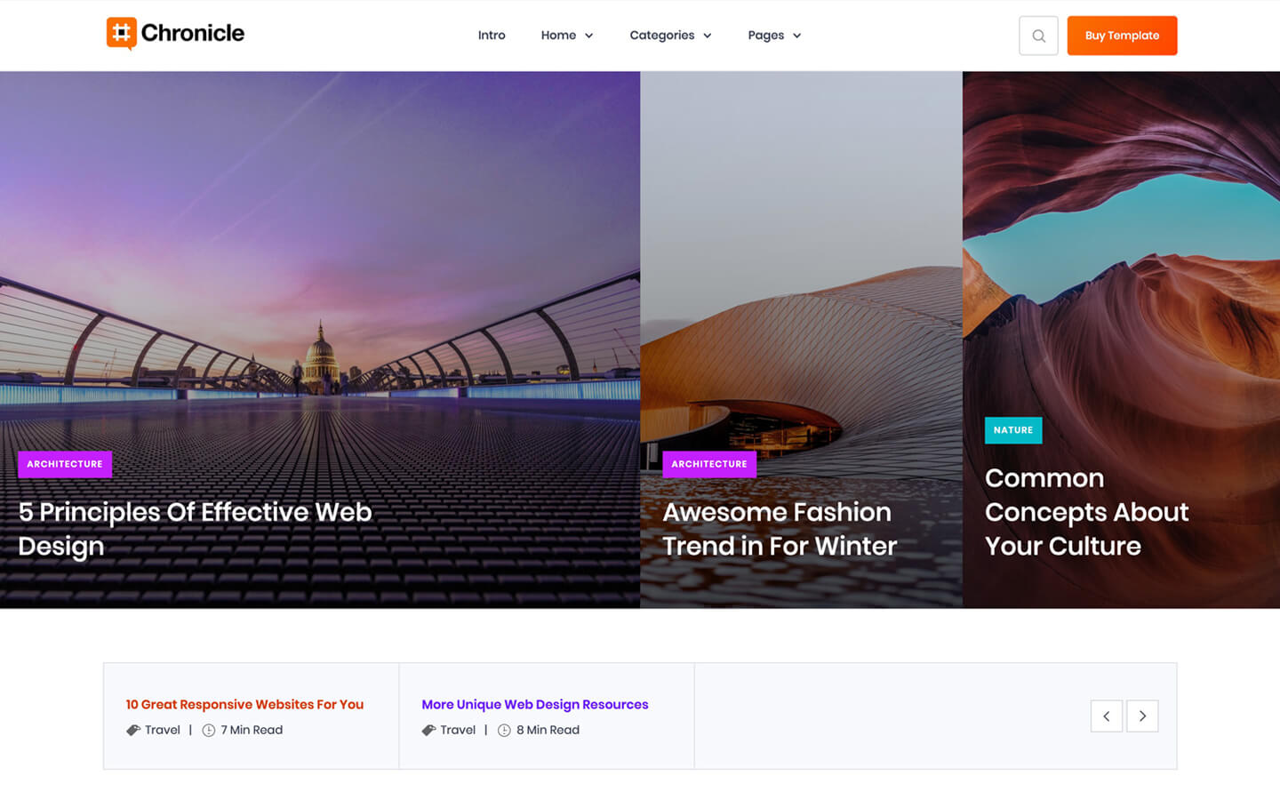 Chronicle - Magazine HTML5 Responsive Website Template