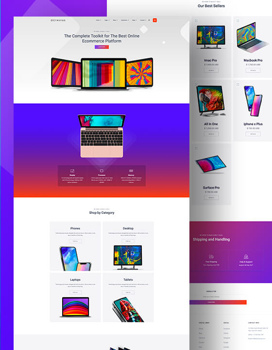 Octavius - Technology HTML5 Responsive Website Template