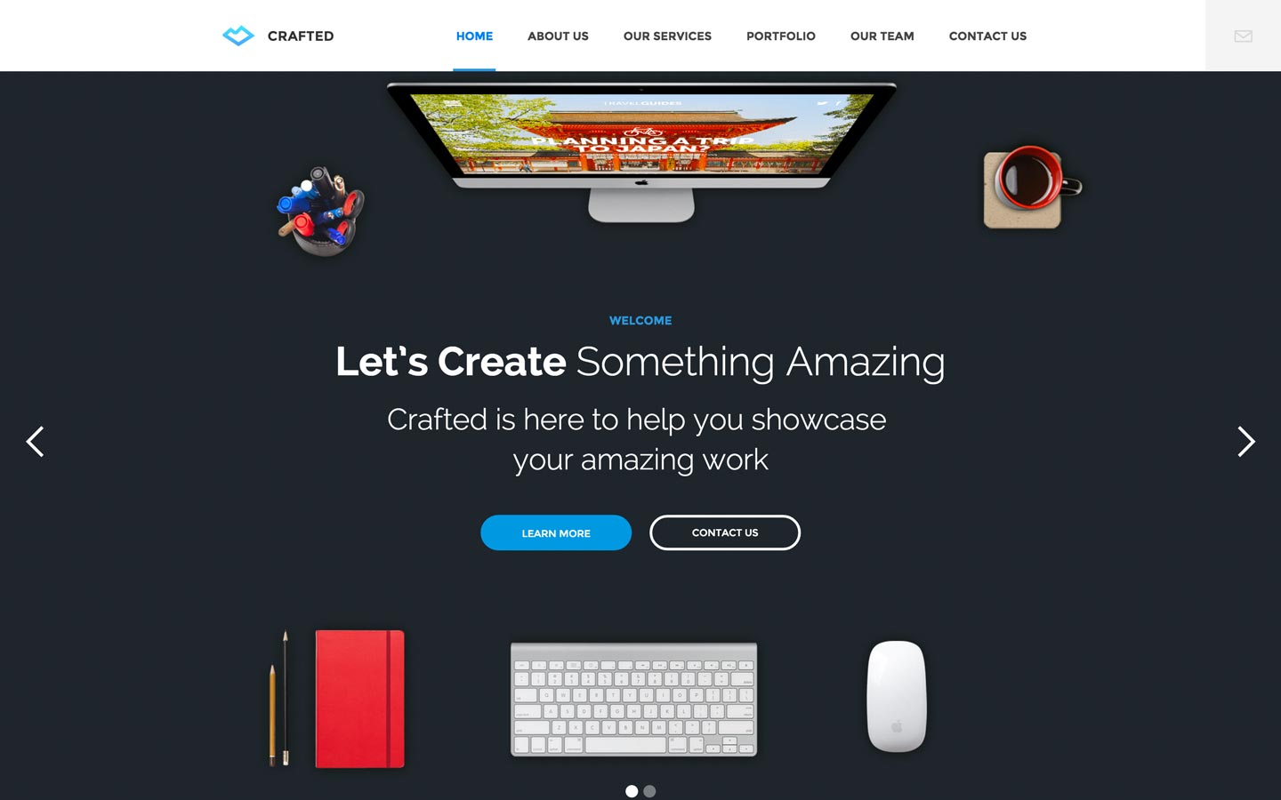 Crafted - Agency HTML5 Responsive Website Template