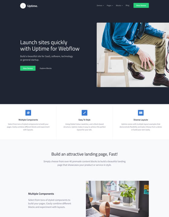 Uptime - Startup HTML5 Responsive Website Template