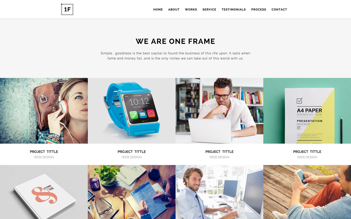 1Frame - Agency HTML5 Responsive Website Template