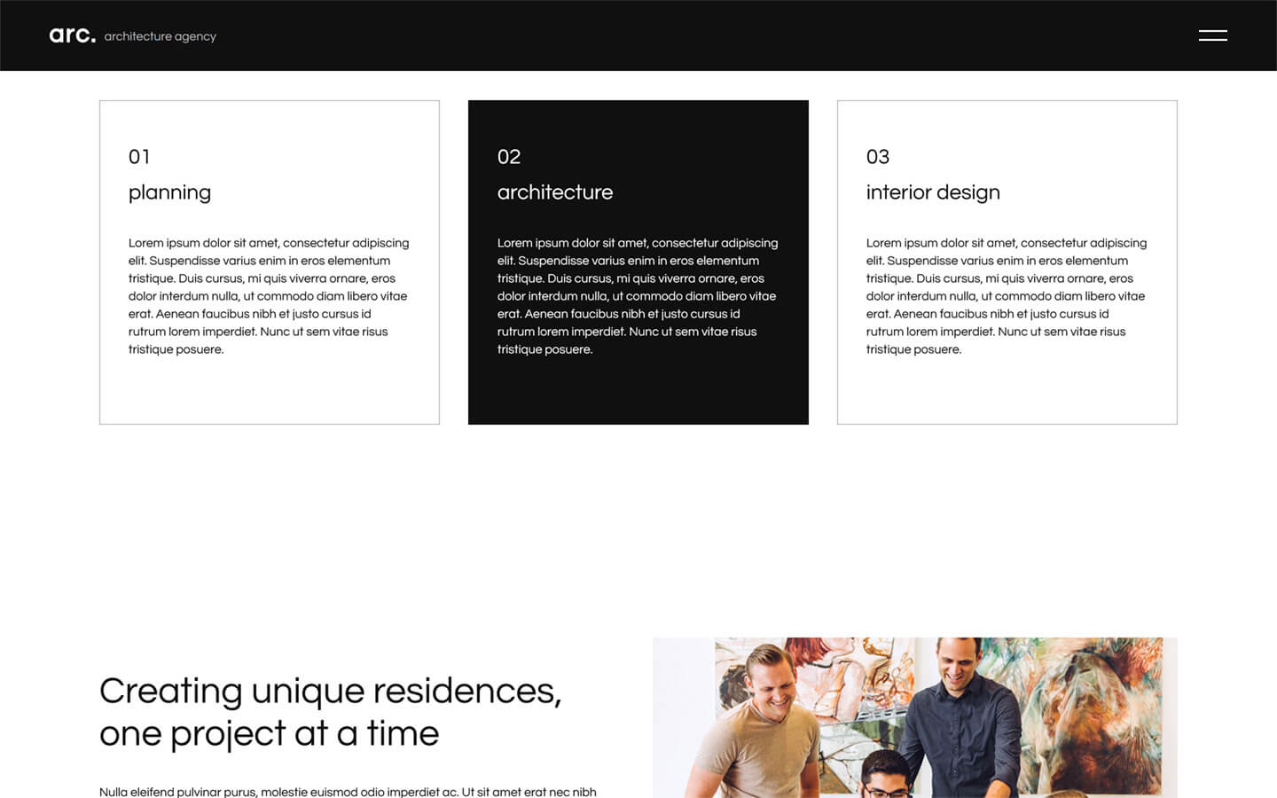 Arc - Architecture HTML5 Responsive Website Template