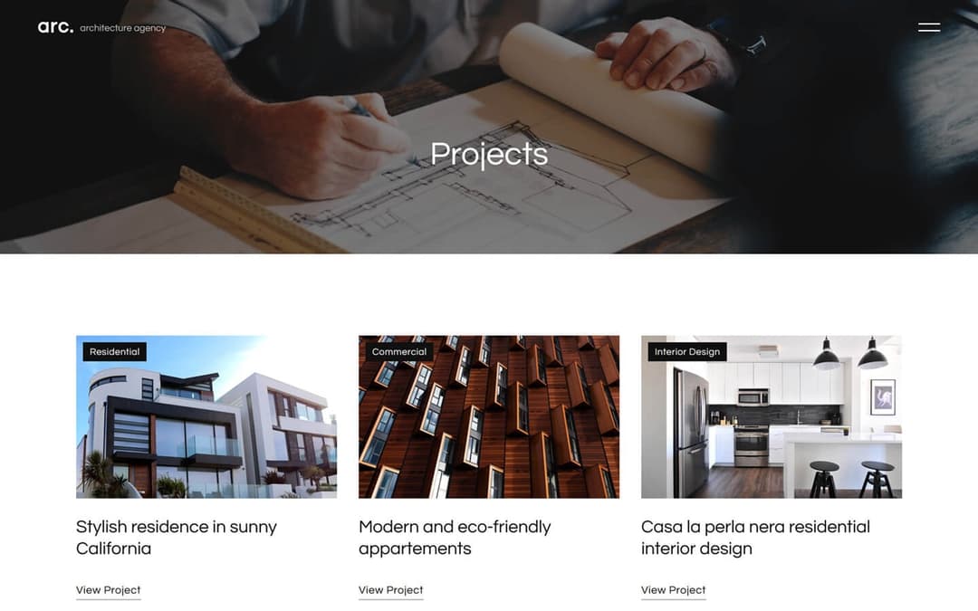 Arc - Architecture HTML5 Responsive Website Template