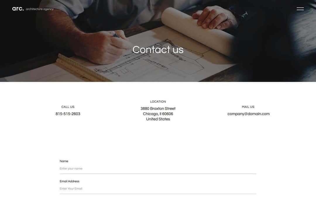 Arc - Architecture HTML5 Responsive Website Template