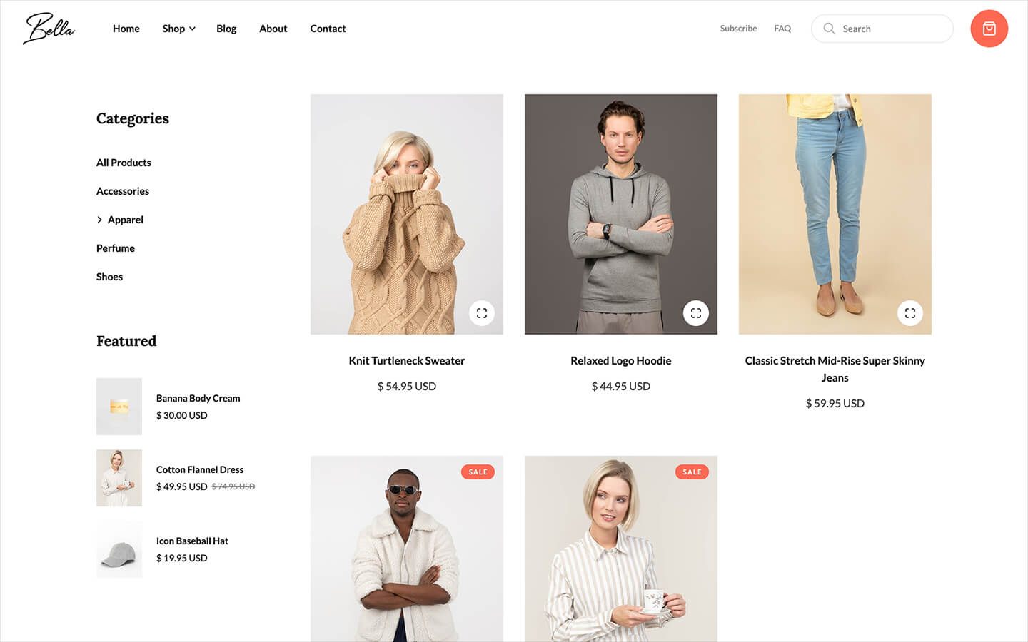 Bella - Fashion HTML5 Responsive Website Template