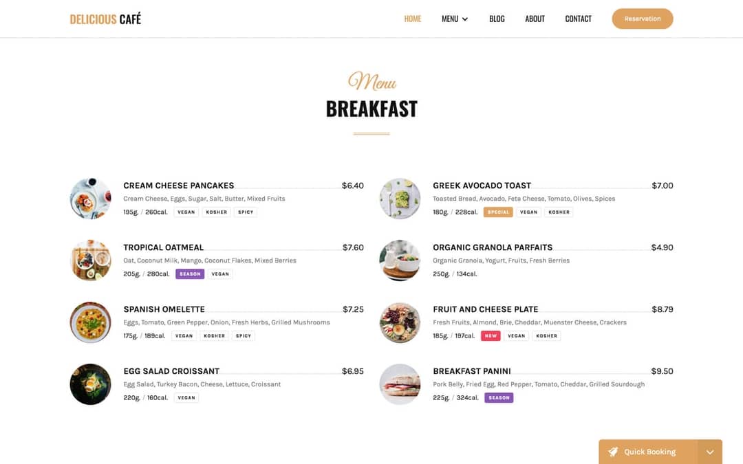 Café - Restaurant HTML5 Responsive Website Template