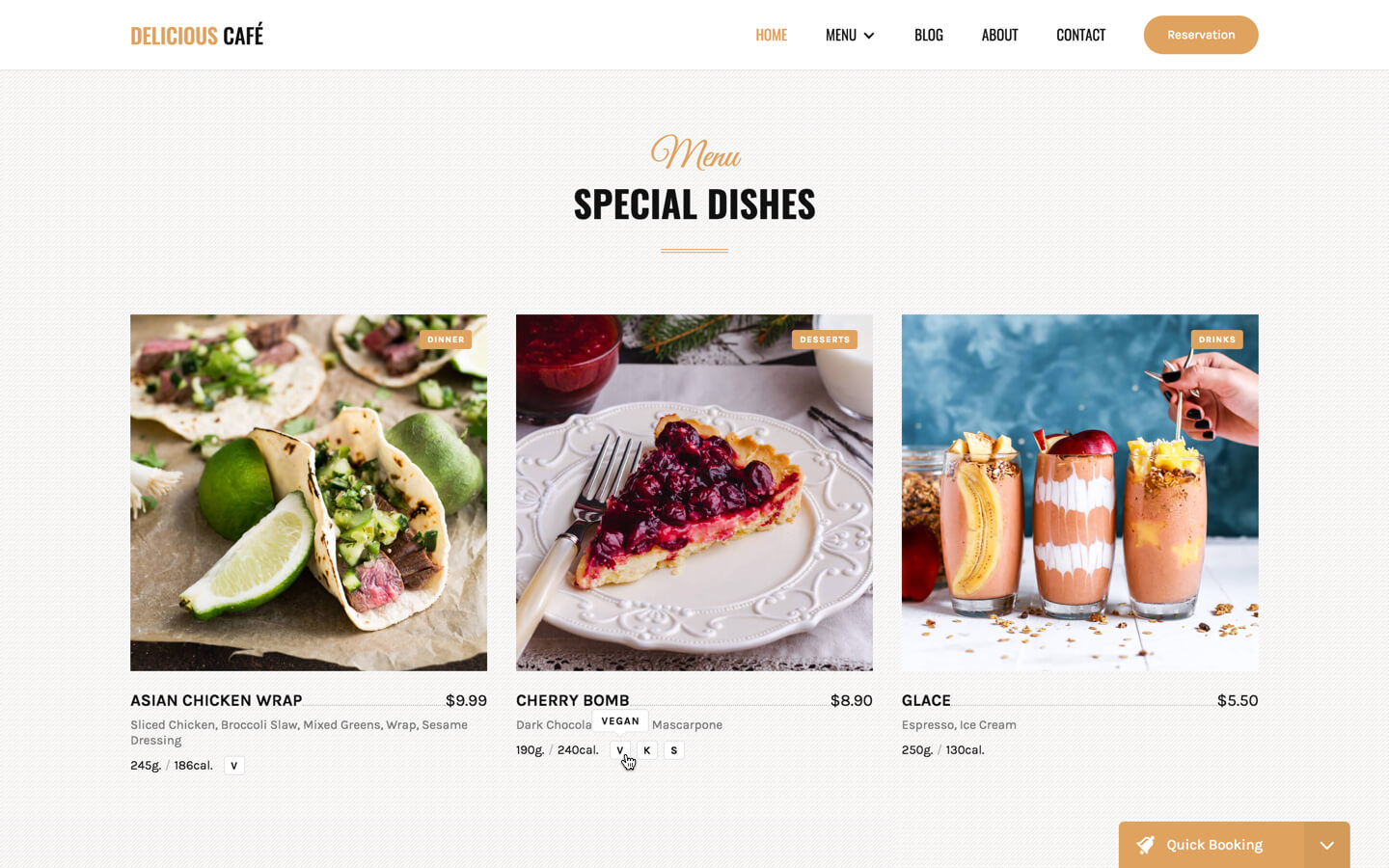 Café - Restaurant HTML5 Responsive Website Template