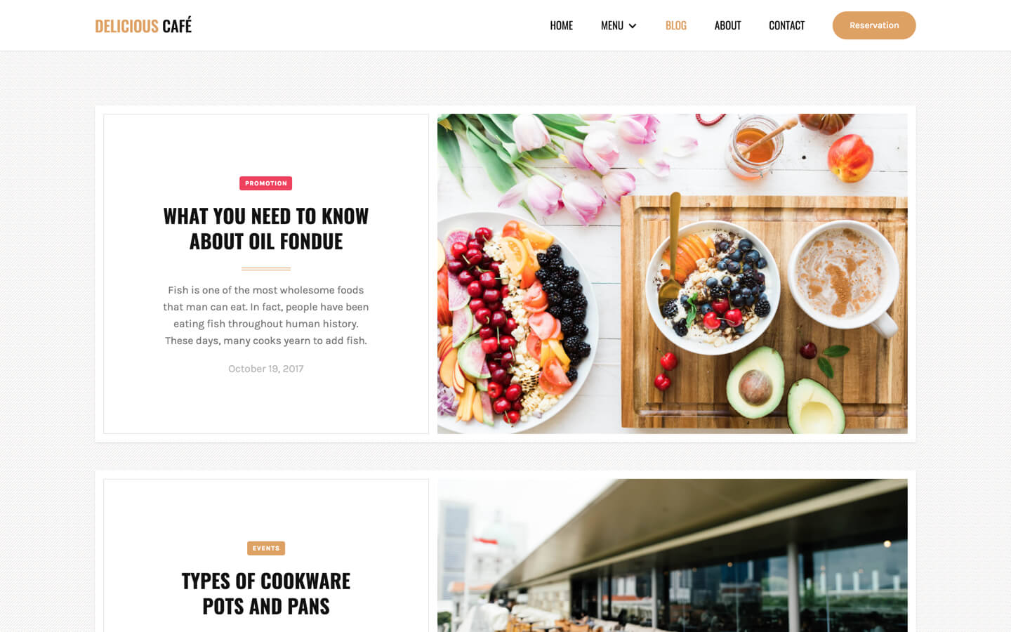 Café - Restaurant HTML5 Responsive Website Template