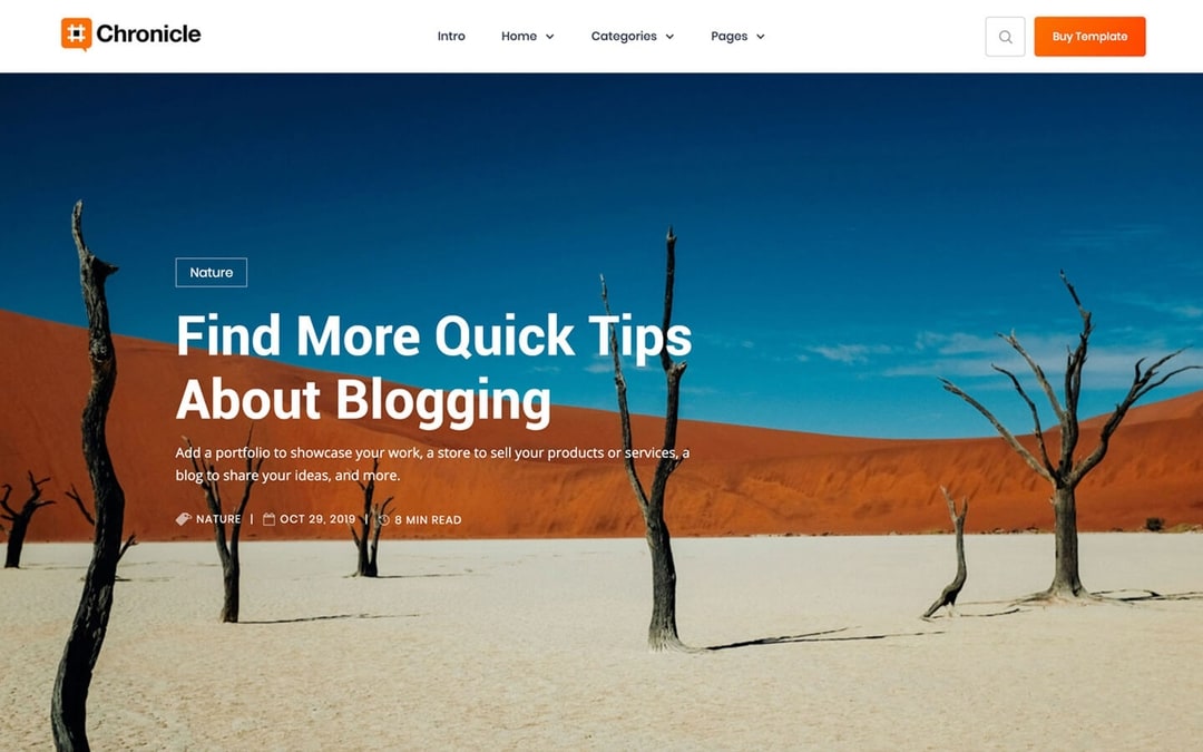 Chronicle - Magazine HTML5 Responsive Website Template