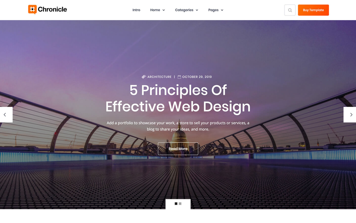 Chronicle - Magazine HTML5 Responsive Website Template