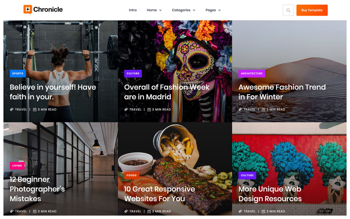 Chronicle - Magazine HTML5 Responsive Website Template