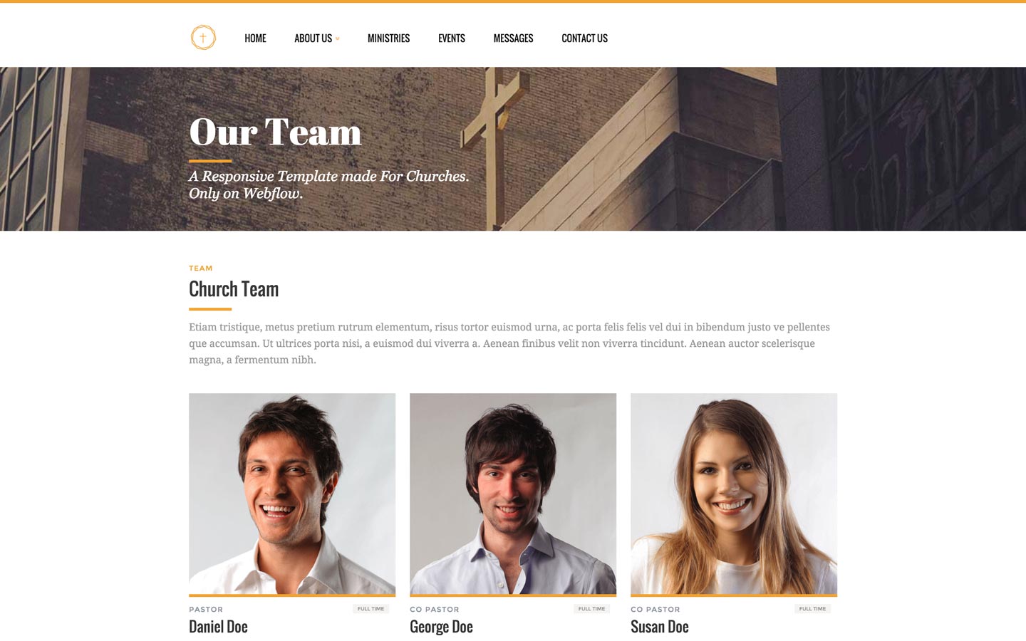 Church - Religion HTML5 Responsive Website Template