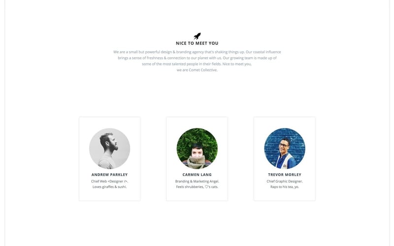 Comet Collective - Agency HTML5 Responsive Website Template