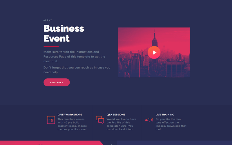Conference - Event HTML5 Responsive Website Template
