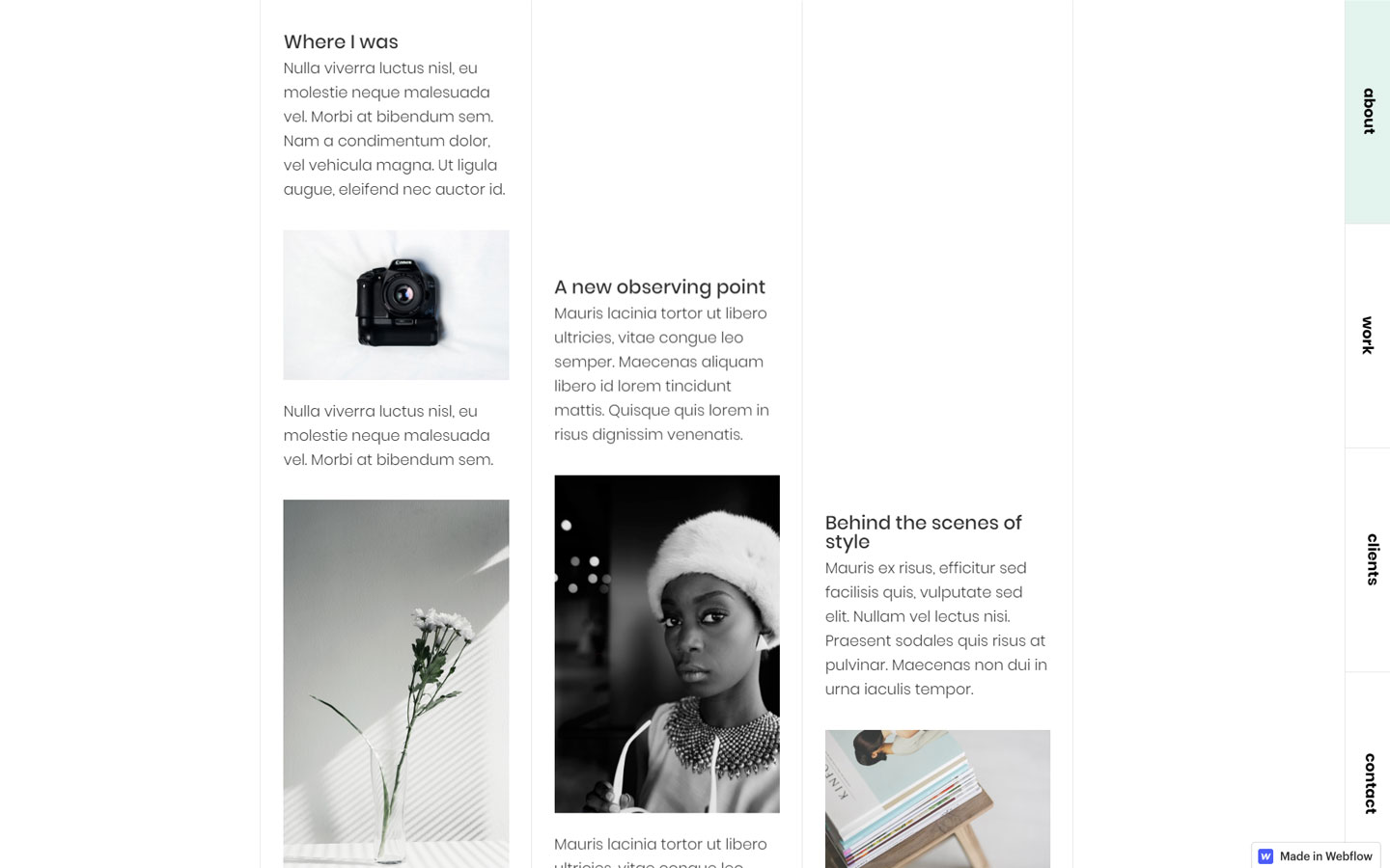Cora - Portfolio HTML5 Responsive Website Template