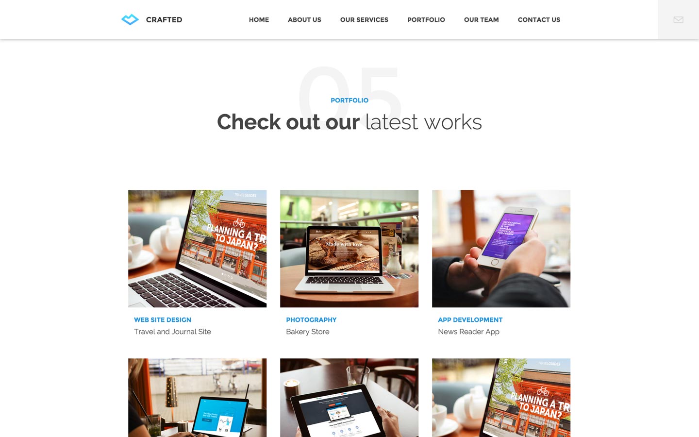 Crafted - Agency HTML5 Responsive Website Template
