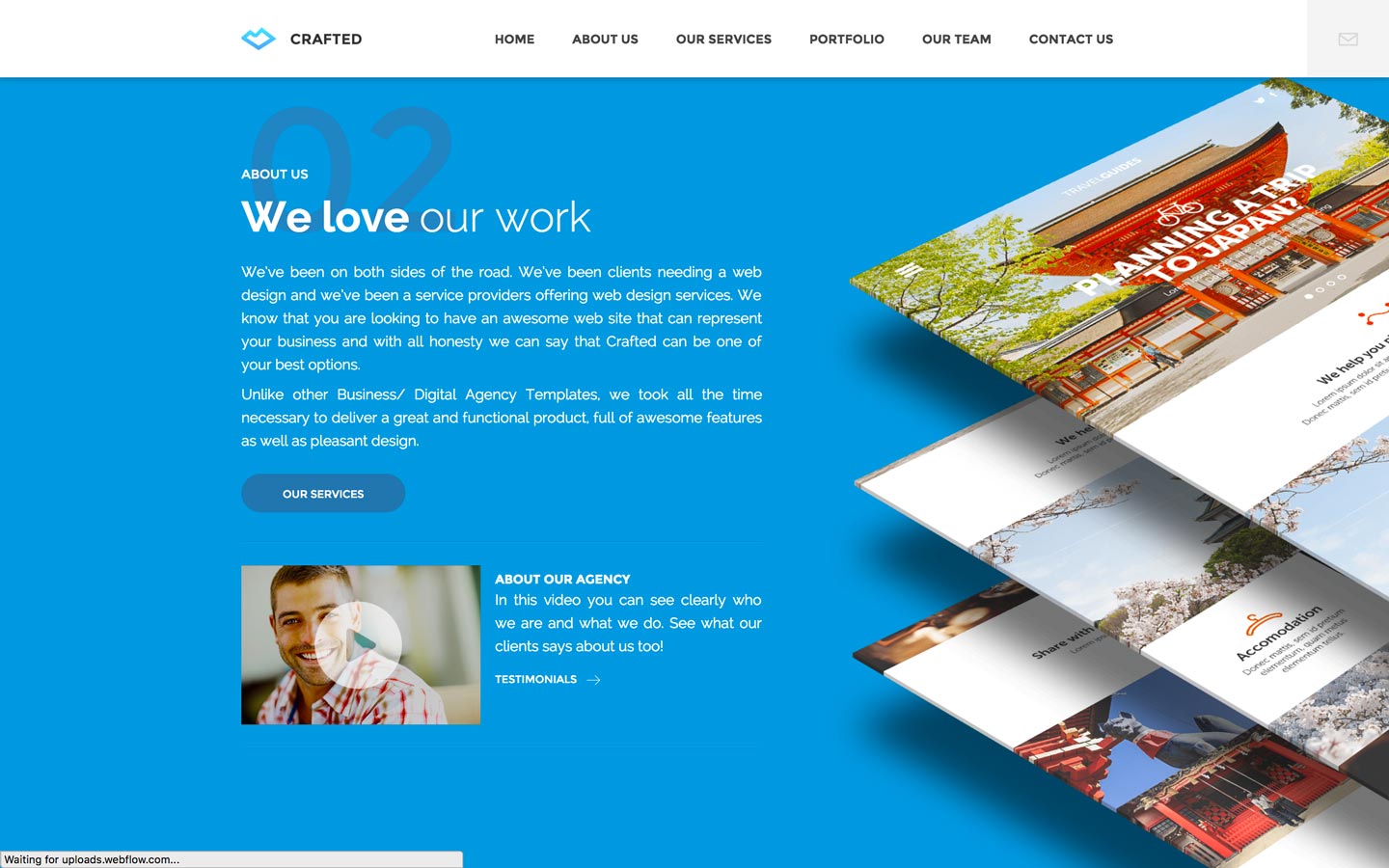 Crafted - Agency HTML5 Responsive Website Template