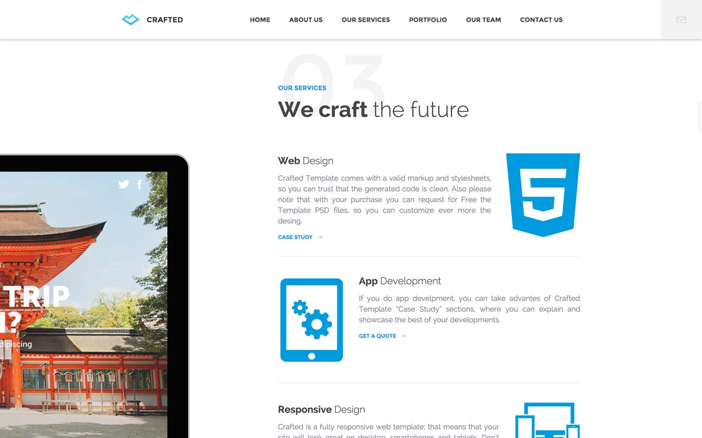 Crafted - Agency HTML5 Responsive Website Template