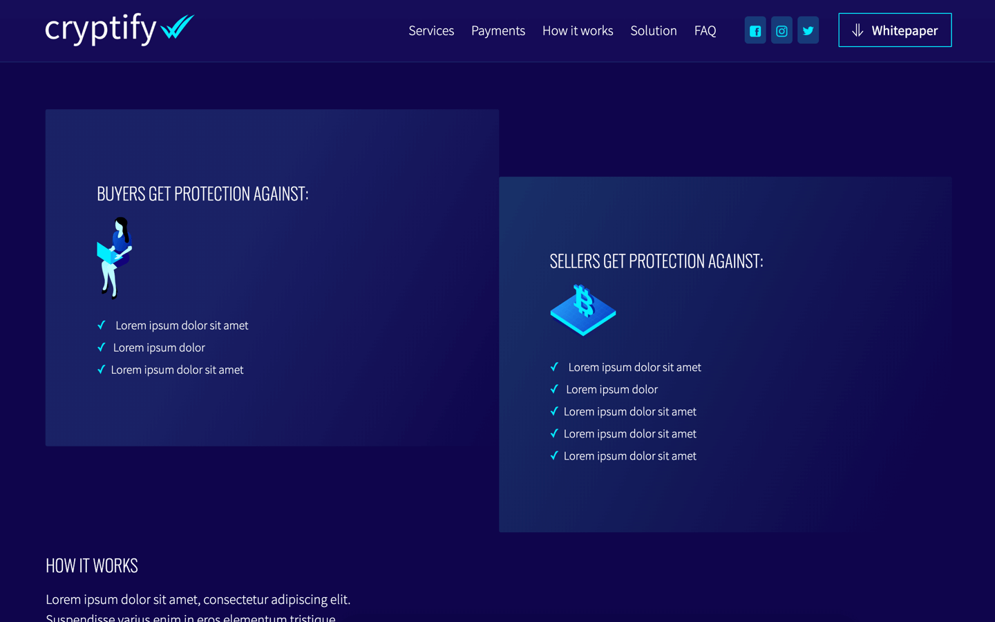 Cryptify - Finance HTML5 Responsive Website Template