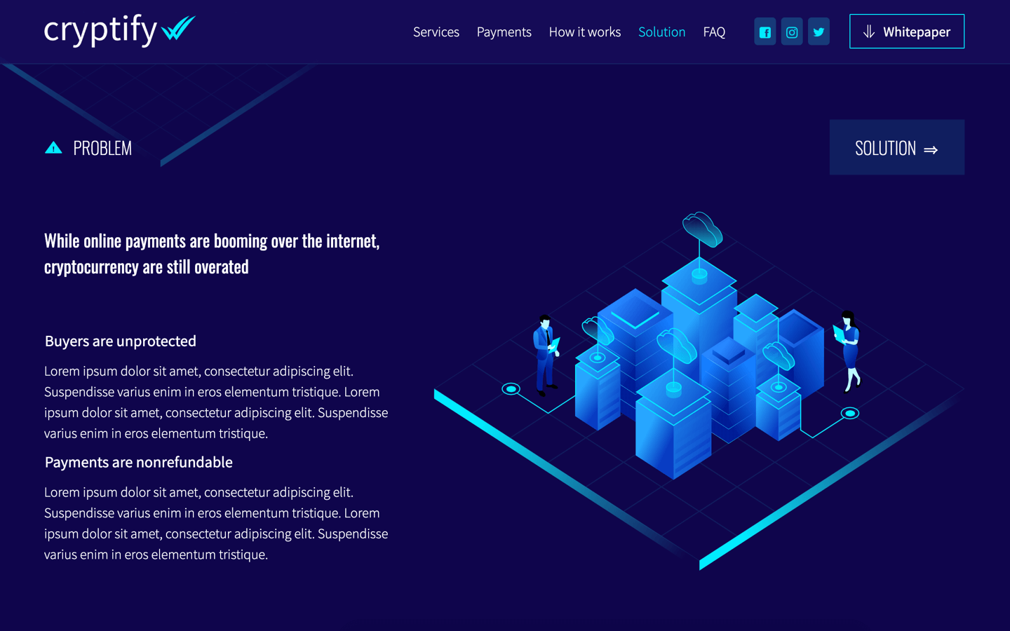 Cryptify - Finance HTML5 Responsive Website Template
