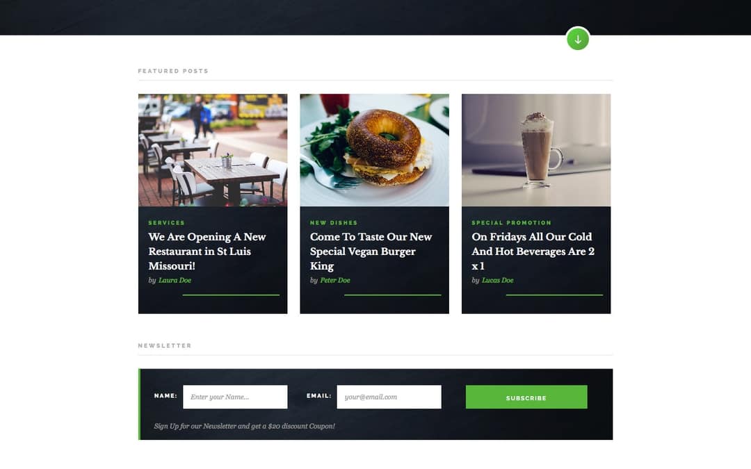 Cuisine - Restaurant HTML5 Responsive Website Template