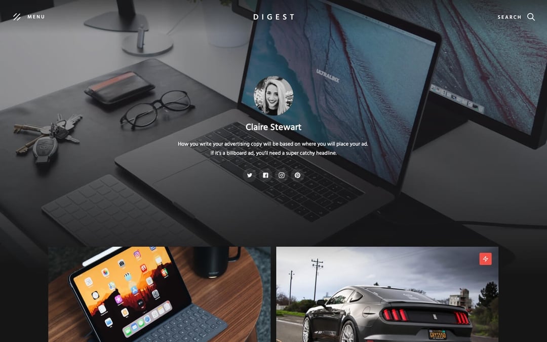 Digest - Blog HTML5 Responsive Website Template