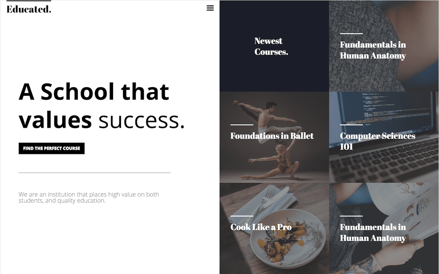 Educated - School HTML5 Responsive Website Template