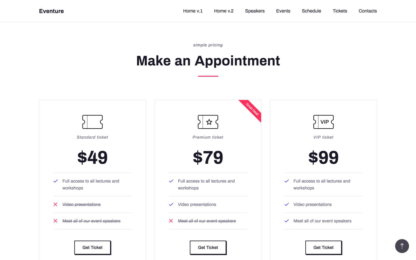 Eventure - Event HTML5 Responsive Website Template