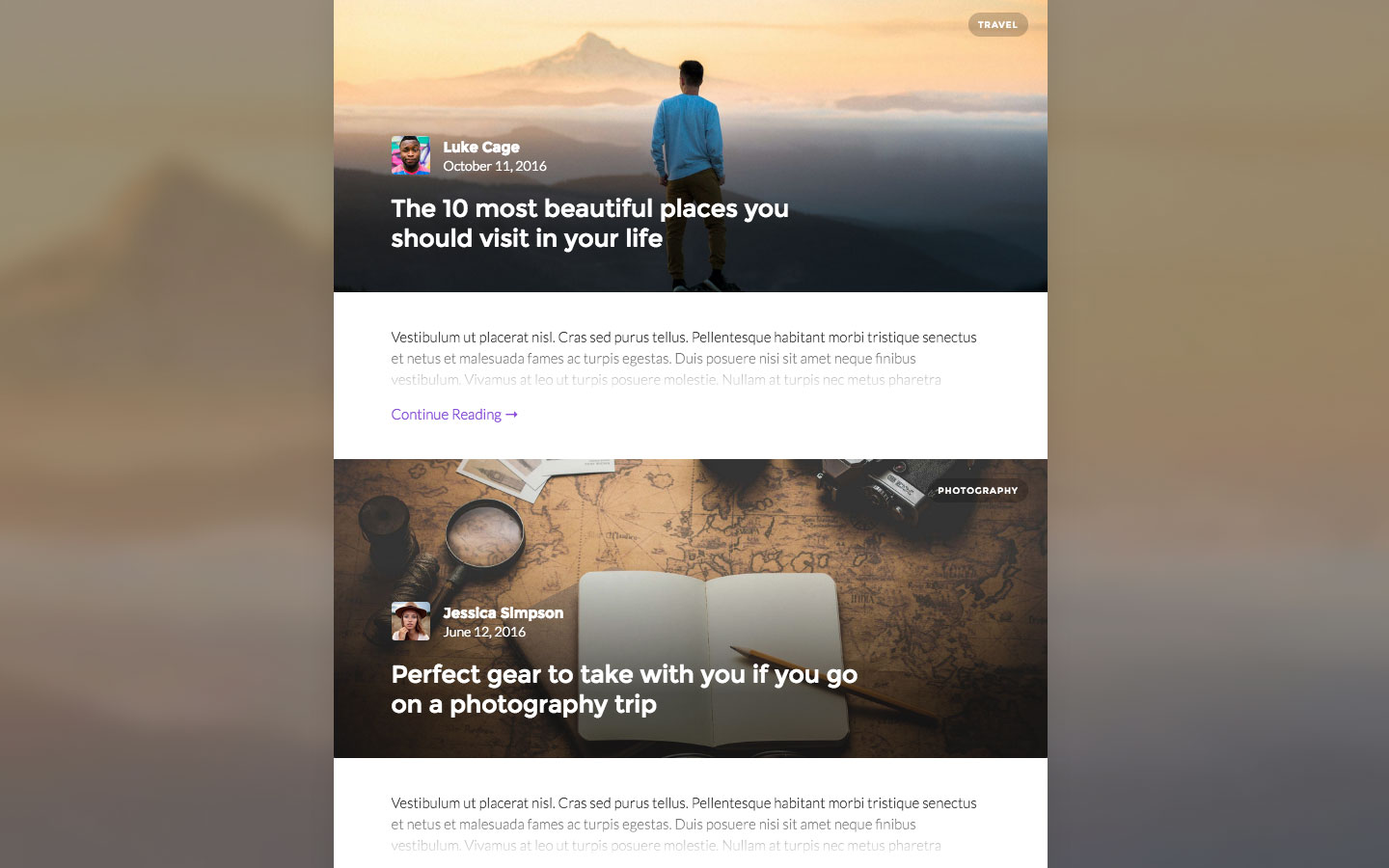 Explorer - Blog HTML5 Responsive Website Template