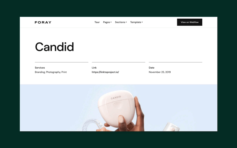 Foray - Creative HTML5 Responsive Website Template