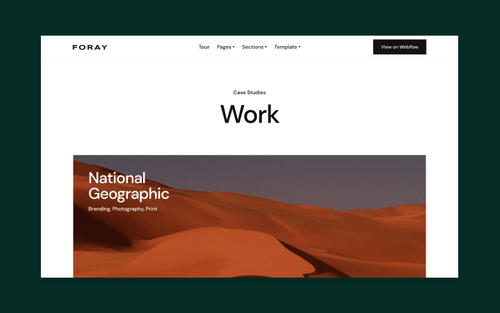 Foray - Creative HTML5 Responsive Website Template