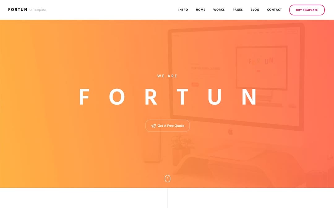 Fortun - Creative HTML5 Responsive Website Template