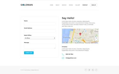 Goldman - Business HTML5 Responsive Website Template