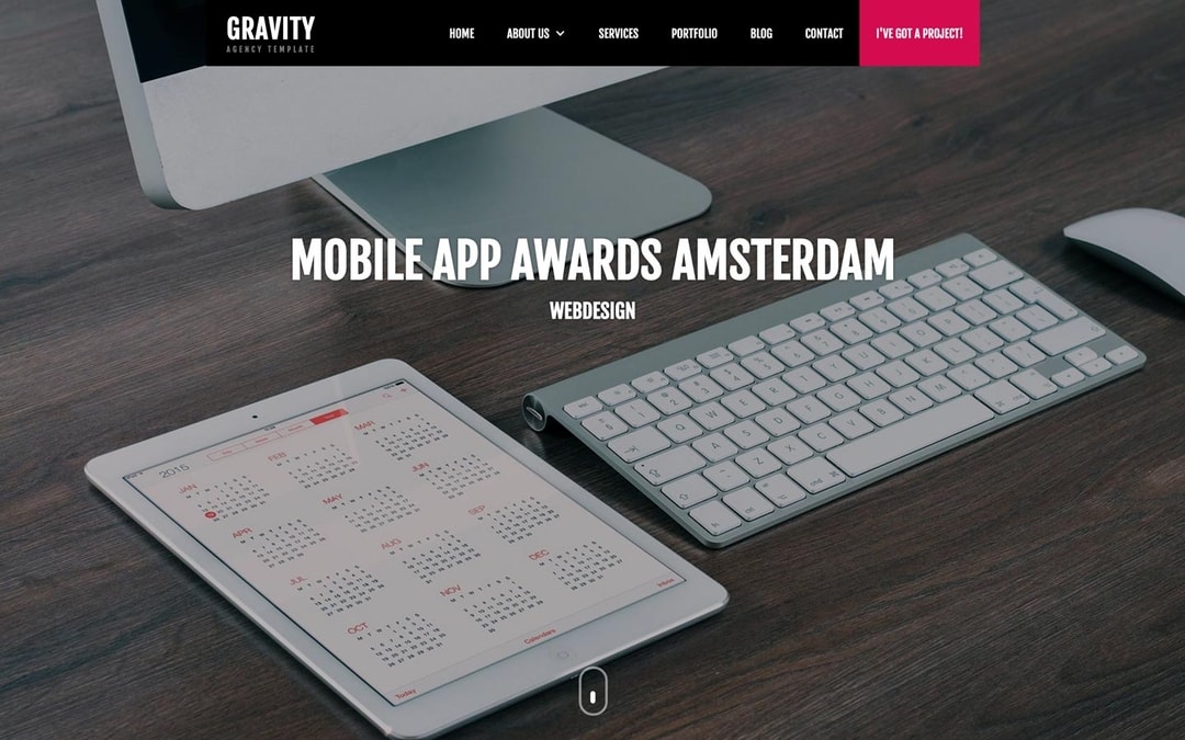 Gravity - Agency HTML5 Responsive Website Template