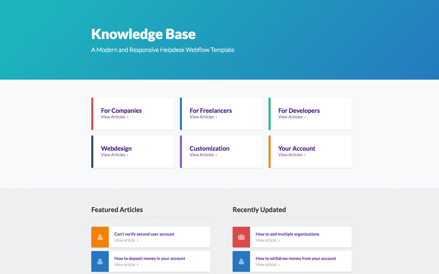 Helpdesk - Documentation HTML5 Responsive Website Template