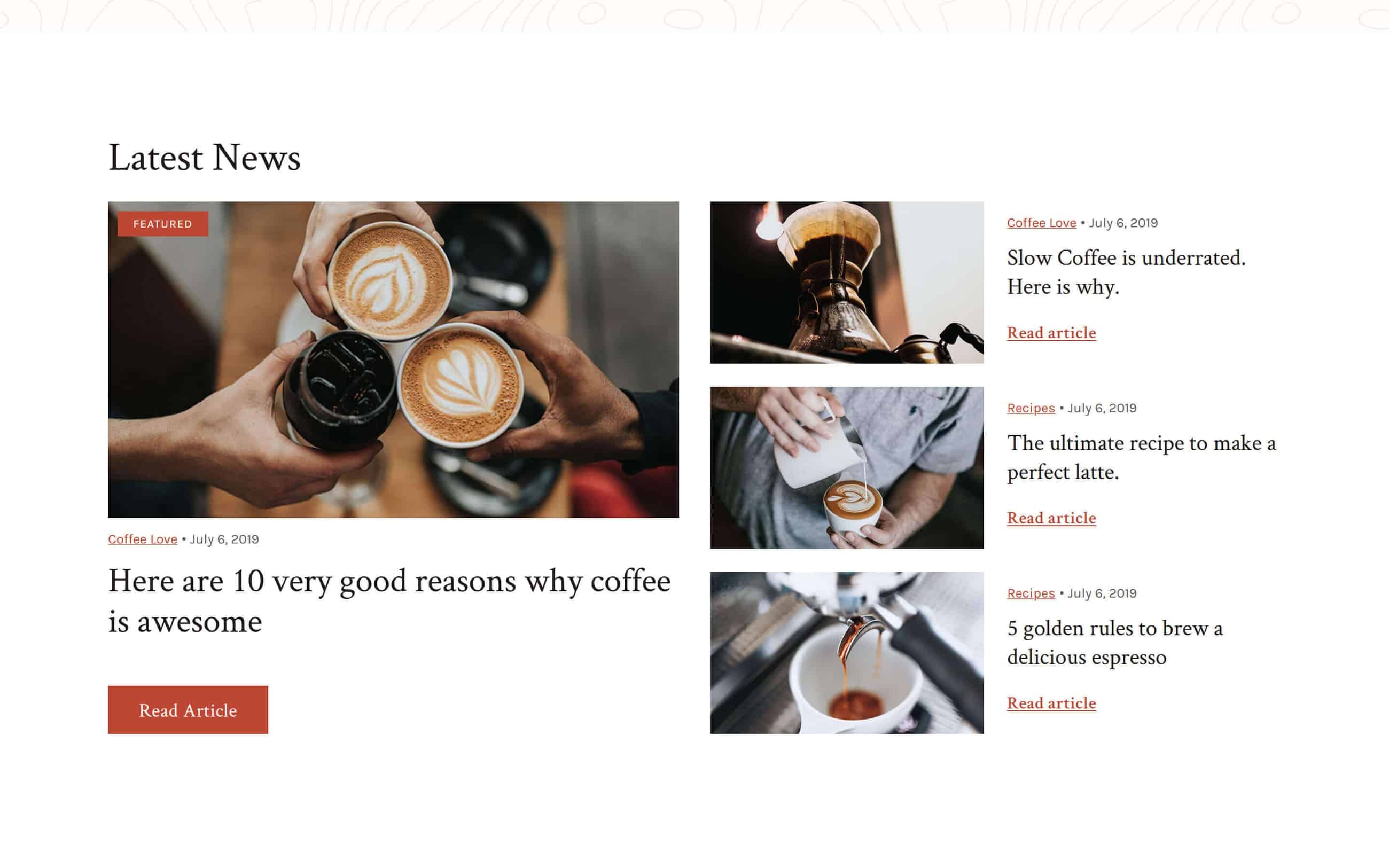 Java - Coffee Shop HTML5 Responsive Website Template