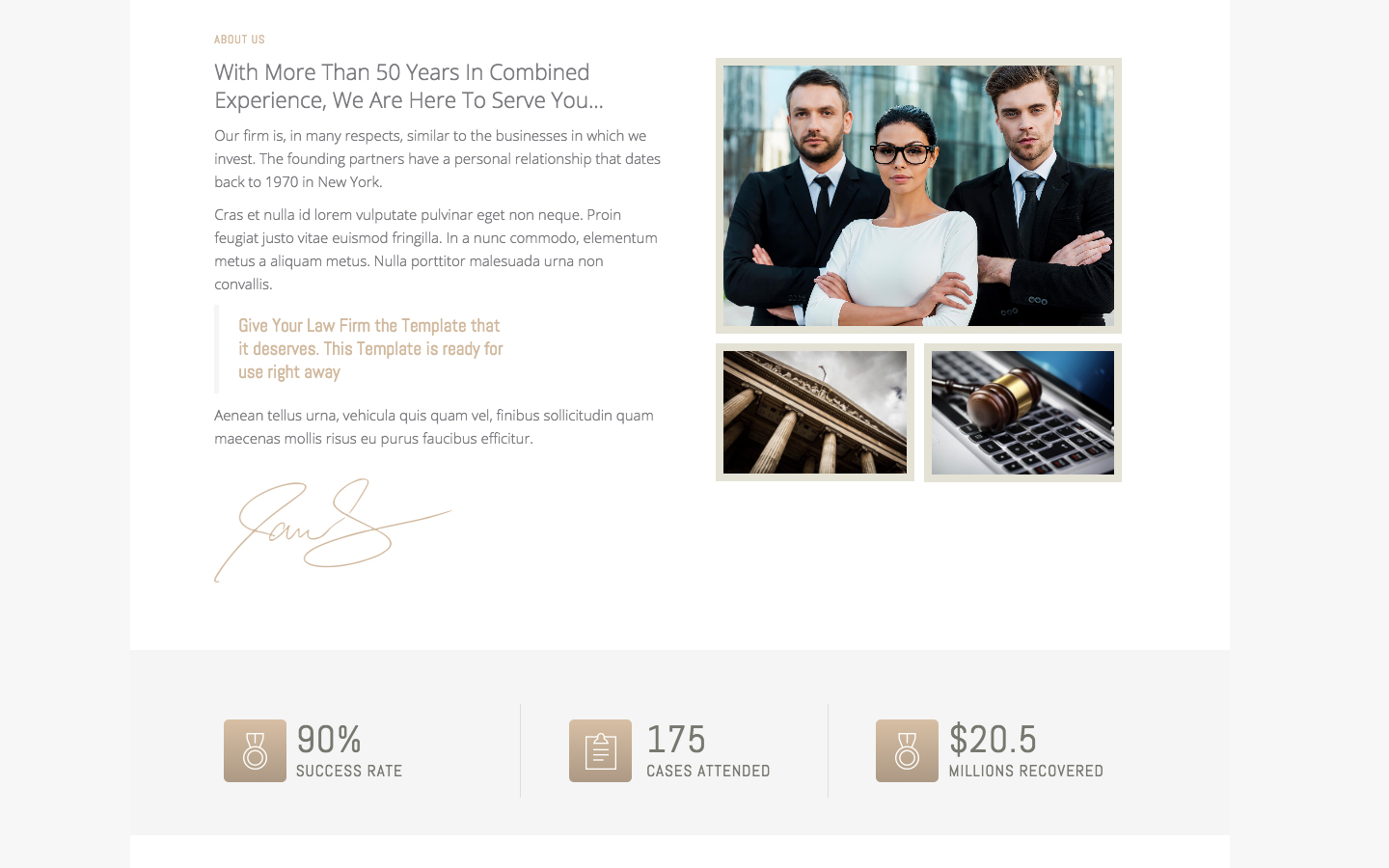 Justice - Law Firm HTML5 Responsive Website Template