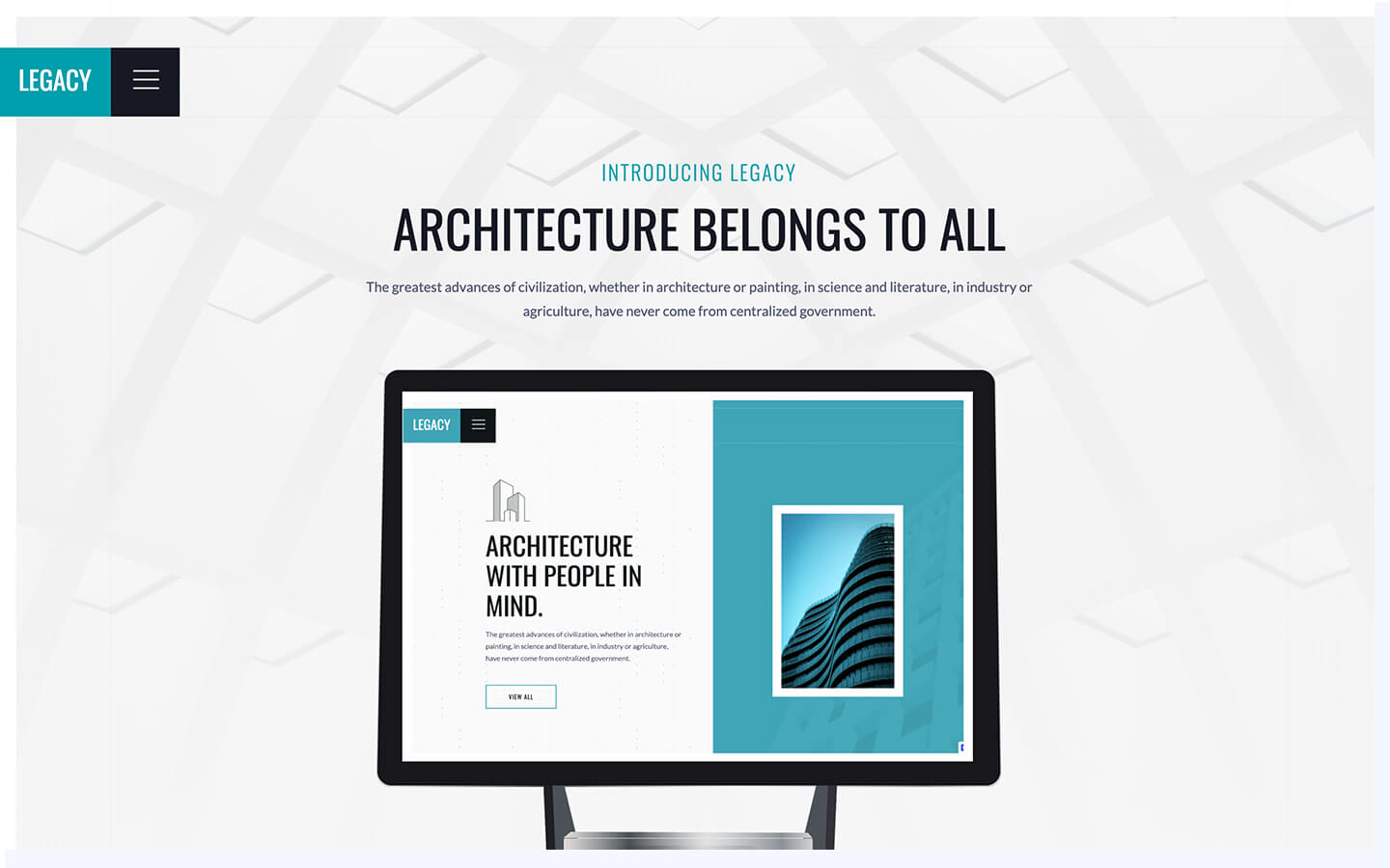 Legacy - Architecture HTML5 Responsive Website Template