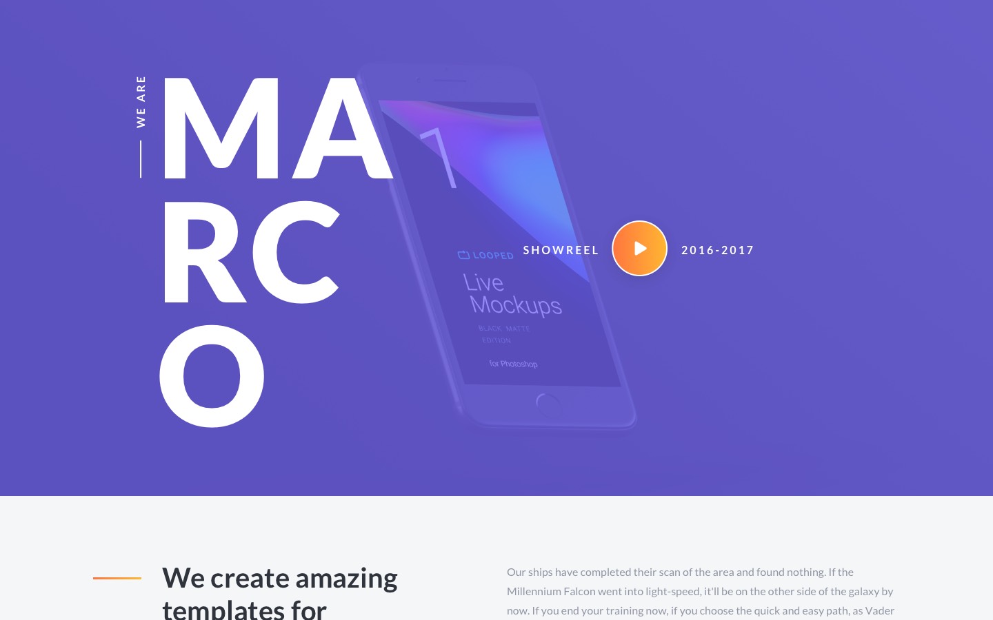 Marco - Agency HTML5 Responsive Website Template