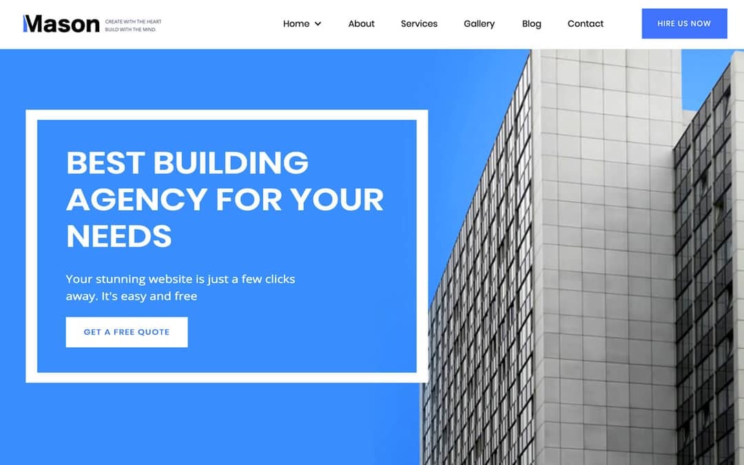 Mason - Construction HTML5 Responsive Website Template