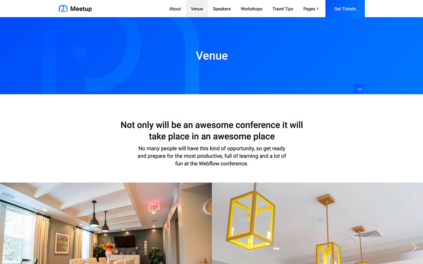 Meetup - Event HTML5 Responsive Website Template