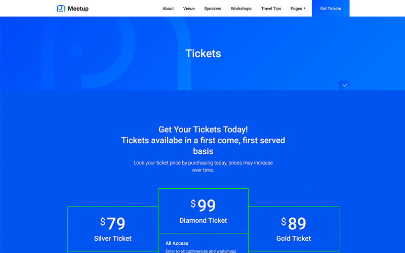 Meetup - Event HTML5 Responsive Website Template