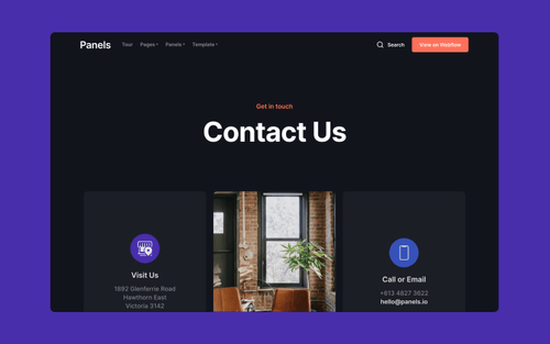 Panels - Creative HTML5 Responsive Website Template