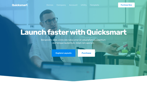 Quicksmart - SaaS HTML5 Responsive Website Template
