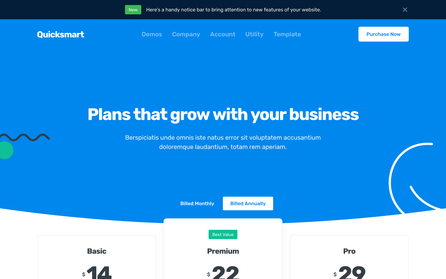 Quicksmart - SaaS HTML5 Responsive Website Template