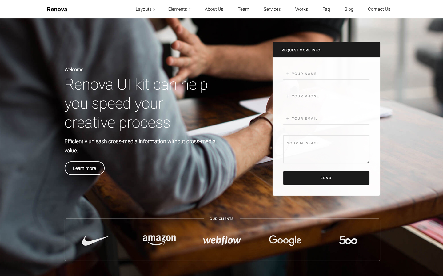 Renova - Creative HTML5 Responsive Website Template